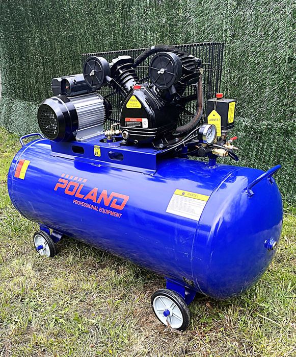 Compresor 100L Poland, 3CP, 2 Pistoane V, Profesional Oradea • OLX.ro