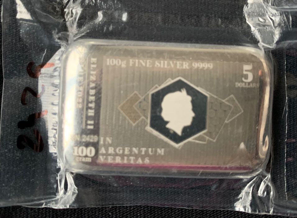 Сребърно кюлче 9999 100 гр гр. София Сердика • OLX.bg