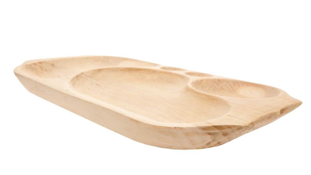 Platou din lemn masiv, compartimentat Blejesti • OLX.ro