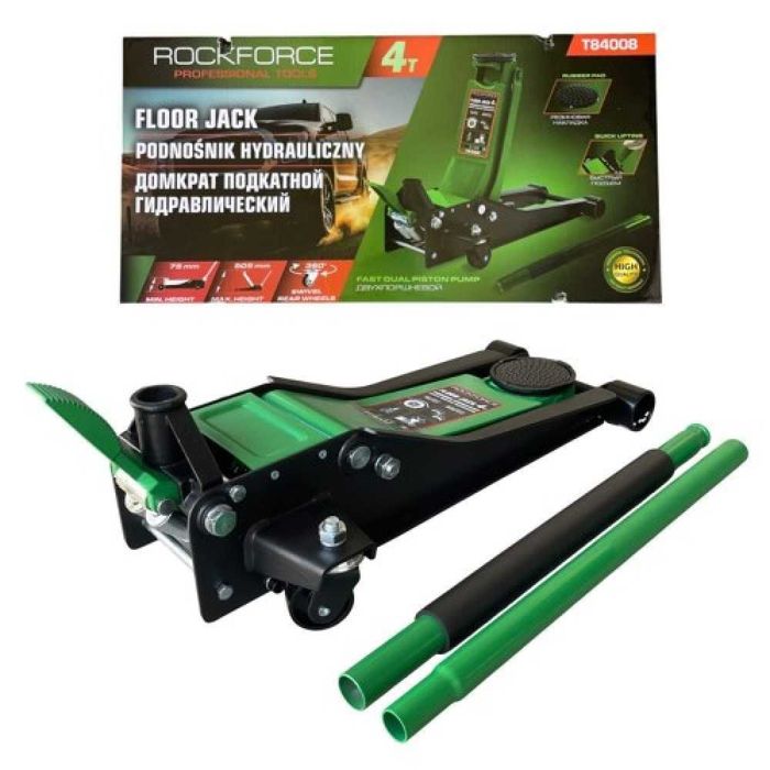 Нископрофилен крик крокодил 4т с две помпи и педал 75-505мм RockForce гр. Асеновград • OLX.bg