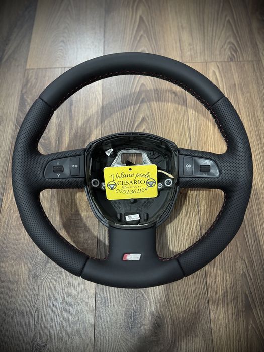 Volan piele nappa naturala Audi S-Line A3,A4,A5,A6,A8,Q5,Q7 (2004-2012 ...