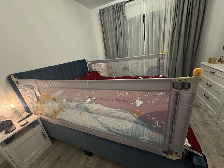 Protectie laterala pat bebelusi 180 cm Bragadiru • OLX.ro