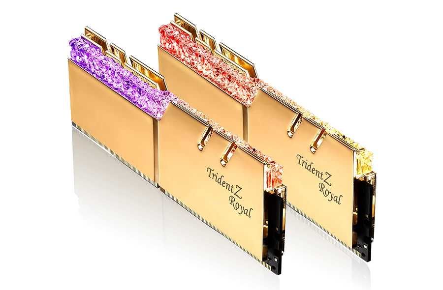 RAM: 32GB (2x16GB) G.Skill Trident Z Royal Gold RGB, DDR4-3200 CL16 гр ...