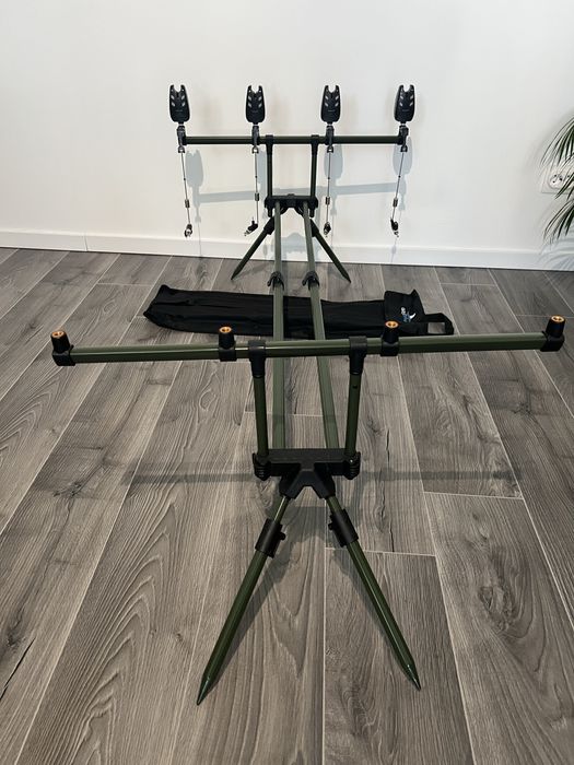 Set Rod Pod 4 posturi EastShark + Set 4 Senzori SAIMINO + 4 Swingheri ...