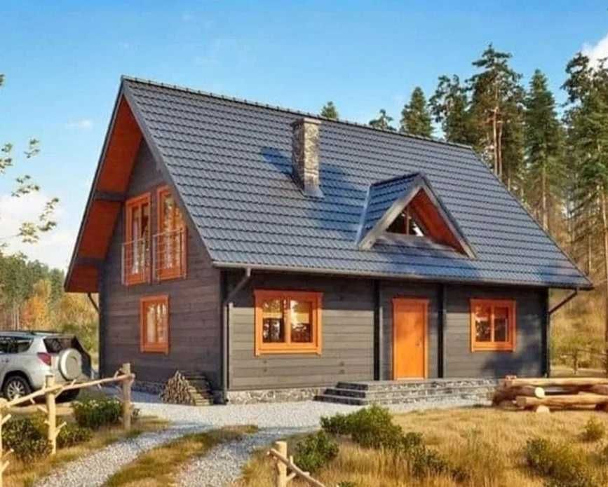 Cabane modulare tip A, case pe structura metalica, containere la cheie ...