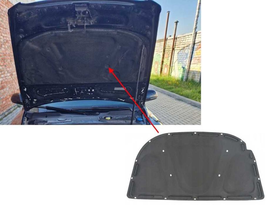 Изолация за преден капак на Audi Q5 8R,A4 B6,A4 B7,A6 C6 / Ауди гр ...