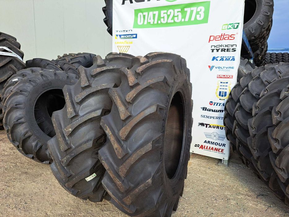 Anvelope noi 16.9-30 BKT 14 pliuri cauciucuri agricole TRACTOR Baia ...