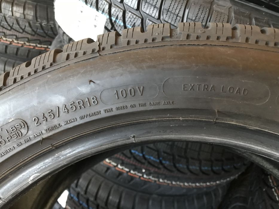 Set Anvelope Cauciucuri Iarna MS Michelin 245 45 R18 Profil 7mm ca noi ...