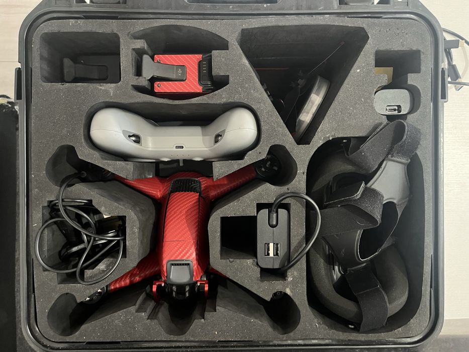 Drona DJI FPV full set Rosu • OLX.ro