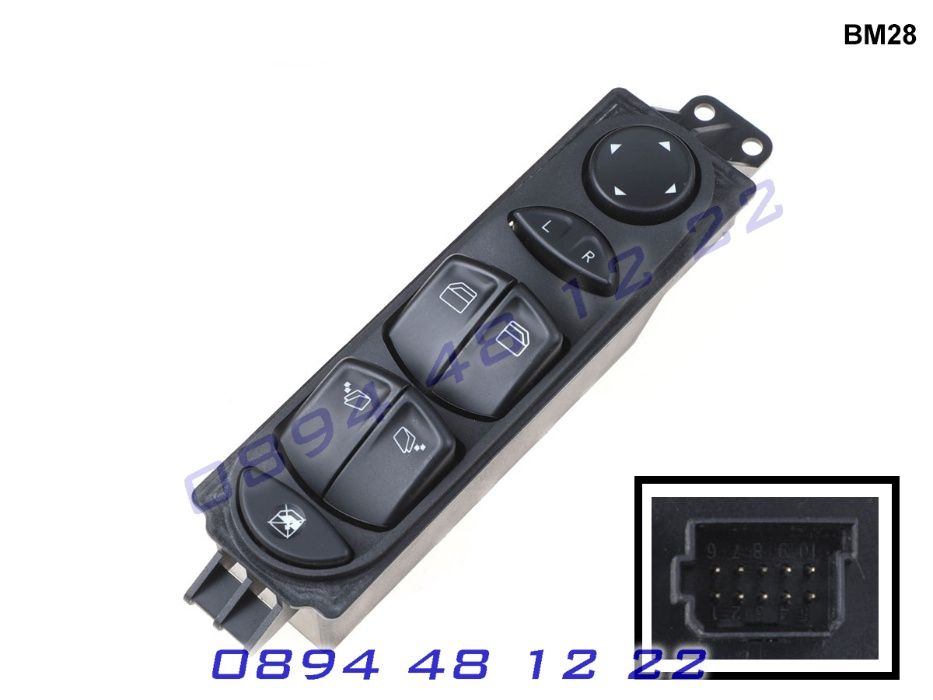 Бутони Копчета Управление Ел Стъкла Mercedes Мерцедес Vito Viano Вито ...