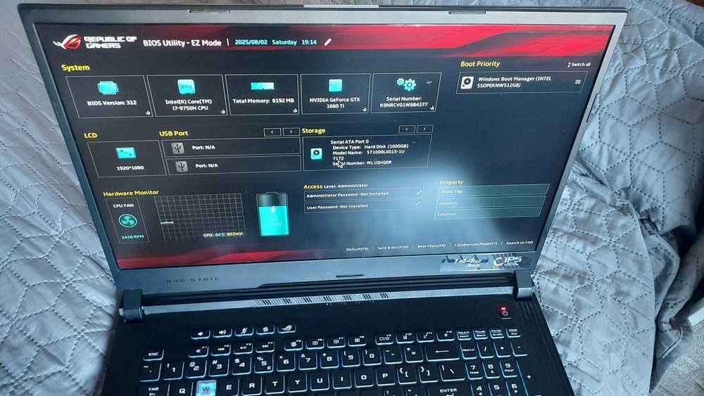 Laptop ASUS ROG Strix G731 – i7 9th Gen, GTX 1660 Ti, 144Hz Petrosani ...