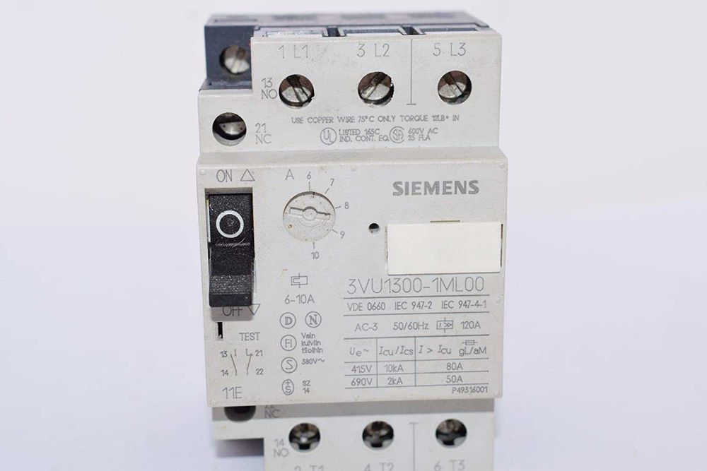 Siemens 3vu1300-1ML00 ; Mec GTK-22 Thermal Overload Relay Bucuresti ...