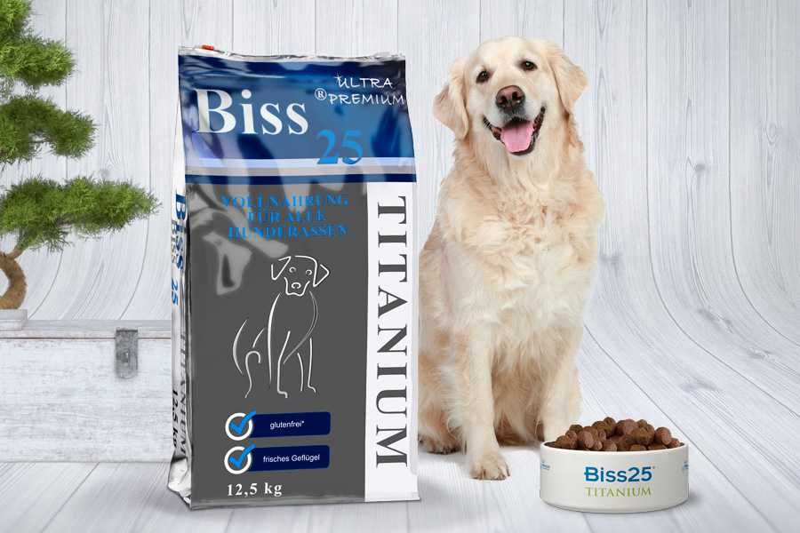 Mancare caini PREMIUM FARA CEREALE Biss25 TITANIUM, curcan, 12,5 kg ...
