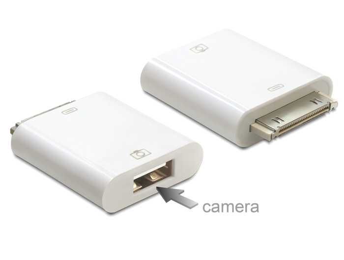 Adaptor Delock Adapter IPhone / IPad 30 pin male > USB-A female ...
