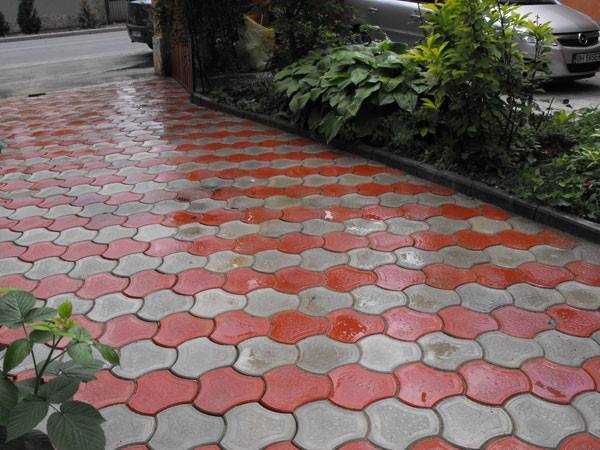 Pavaje din beton aditivat antiderapante model romb 3D pavele montaj ...