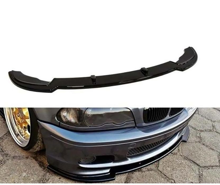Prelungire lip spoiler sport bara fata BMW Seria 3 E46 bara M tech ...