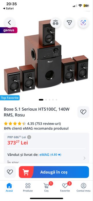 Boxe 5.1 serioux ht5100c 140 rms Stei • OLX.ro