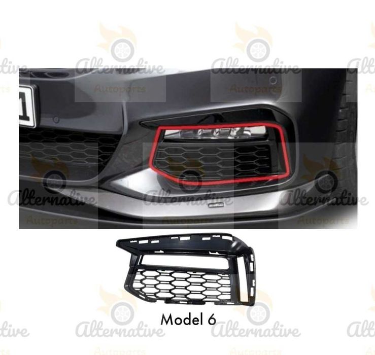 Решетки в броня комплект за BMW 5 E39/E60/E61/F10/F11/G30/G31-БМВ 5 M ...