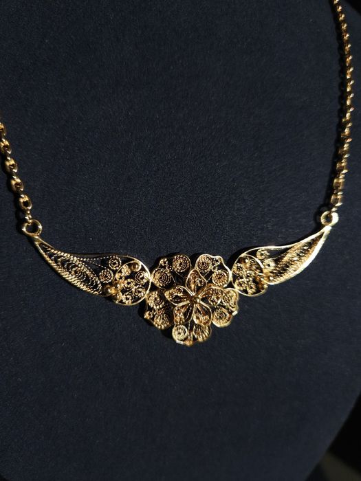 Vând colier unicat din AUR 14K cu filigran manual Timisoara • OLX.ro