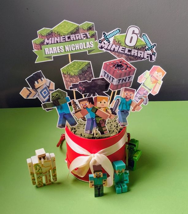 Toppere tort cu Minecraft model 2 Bucuresti Sectorul 4 • OLX.ro