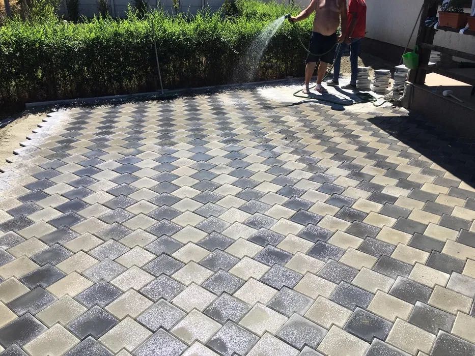 Pavaj, Pavele din beton model solzi pentru gradina Frumusani • OLX.ro