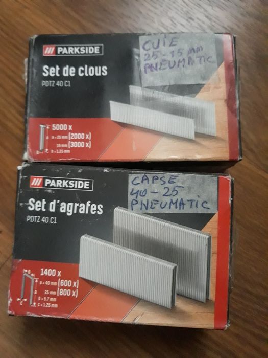 Capse,cuie,agrafe capsator parkside /tip 53/tip 55/tip 47 pneumatic ...