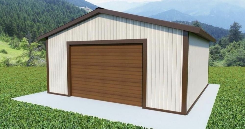 Garaje auto metalice învelite cu panou senwis Bistrita • OLX.ro