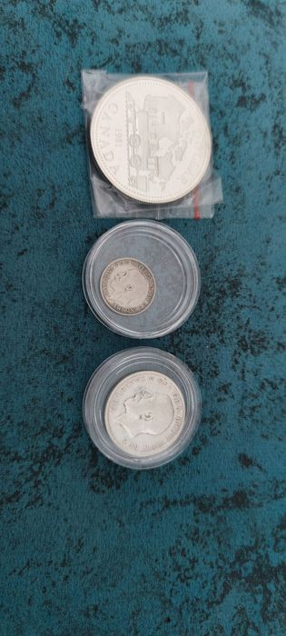 Colecție monede argint,ani diferiți Focsani • OLX.ro