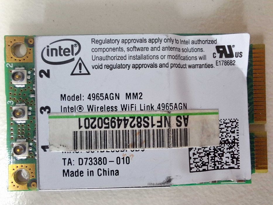 Intel 4965AGN MM2 WIRELESS-N HALF-Mini PCI-Express wireless card Iasi ...