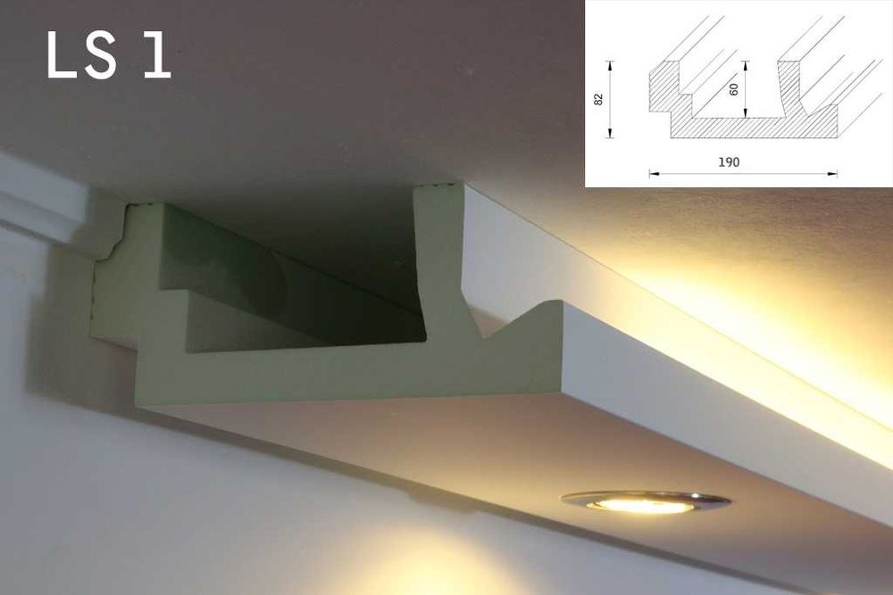 Scafe decorative polistiren scafa decorativa led si spot model LS 1 ...