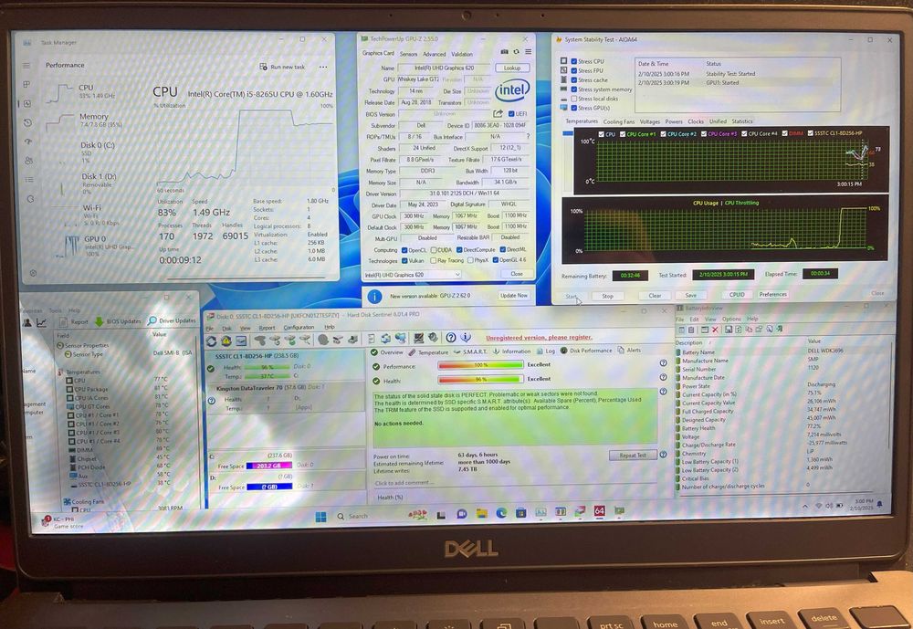 Laptop Dell Latitude 3301 i5-8265U 256gb SSD 8gb RAM Intel UHD Graph ...