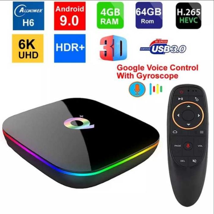 ТВ Бокс Q PLUS IPTV, Android TV Box, Ultra 6K, 3D, гр. София Център ...