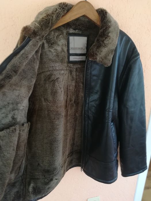 Geaca piele bărbați Milestone Aviator mărimea 56 Periam • OLX.ro