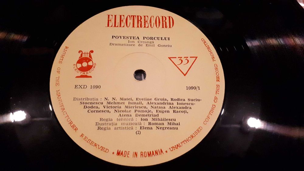 Disc vinil celebru: "Povestea porcului", poveste pt copii Bucuresti ...