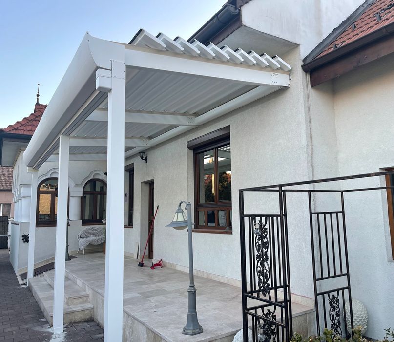 Pergole retractabile Bioclimatice cu lamele din Aluminiu. Cluj-Napoca ...