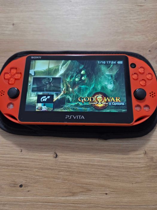 PS Vita Slim Red modat cu Sandisk Ultra 64gb impecabil cu folie Craiova ...
