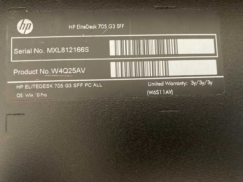 HP EliteDesk 705 G3 SFF (AMD PRO A12-8870 R7, 16GB RAM, 512GB SSD) гр ...