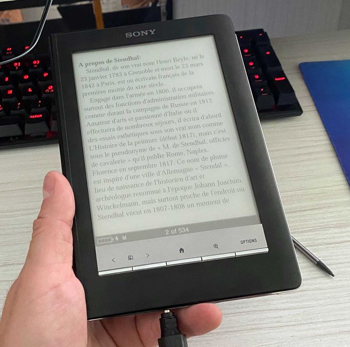 Ebook reader Sony Reader Touch Edition PRS-600 + pix fara alimentare ...