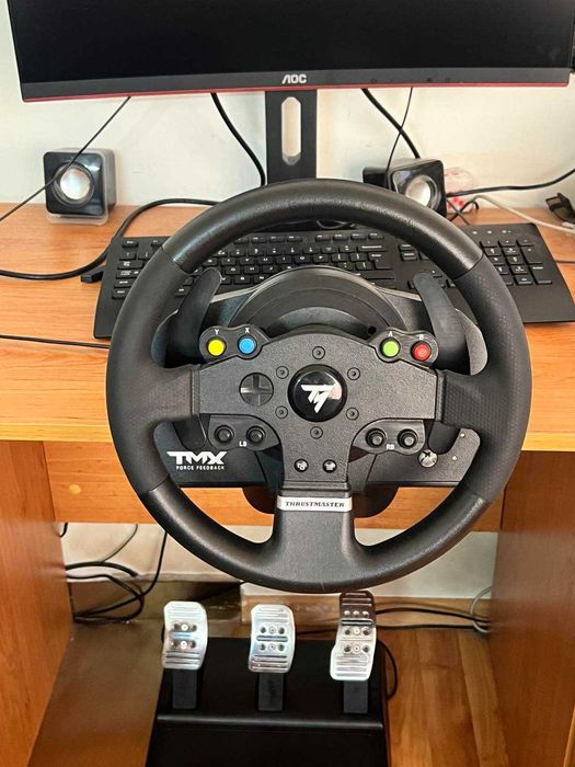 Волан с 3 педала за компютър Thrustmaster TMX Force Feedback гр. Самоков • OLX.bg
