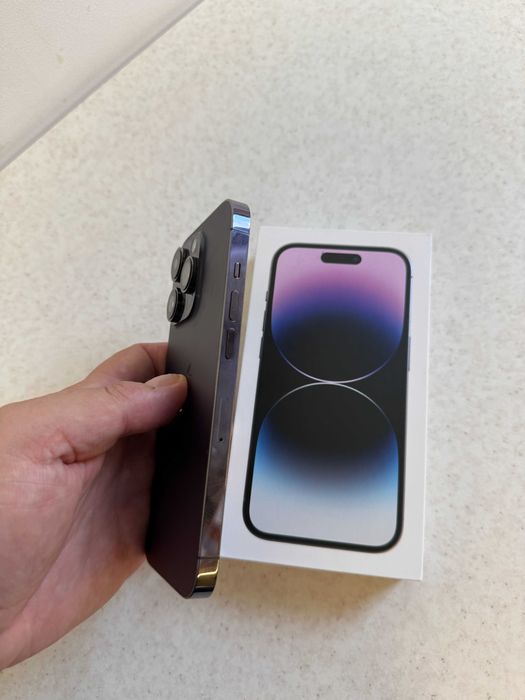 Iphone 14 Pro Deep Purple 256GB Unlocked, Husa Piele Apple, Full Box ...