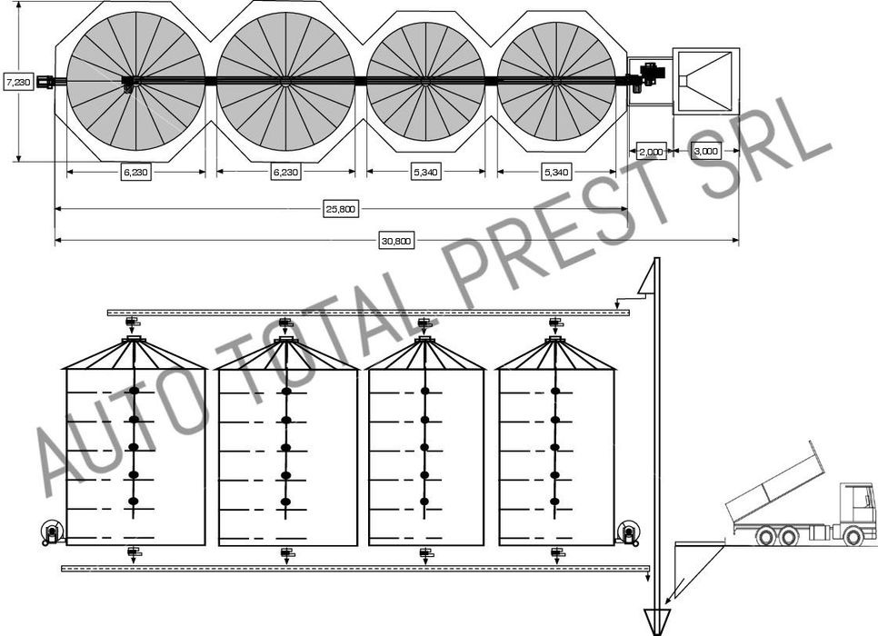 Silozuri stocare cereale 764TONE - LA CHEIE, Sistem stocare Buzau • OLX.ro