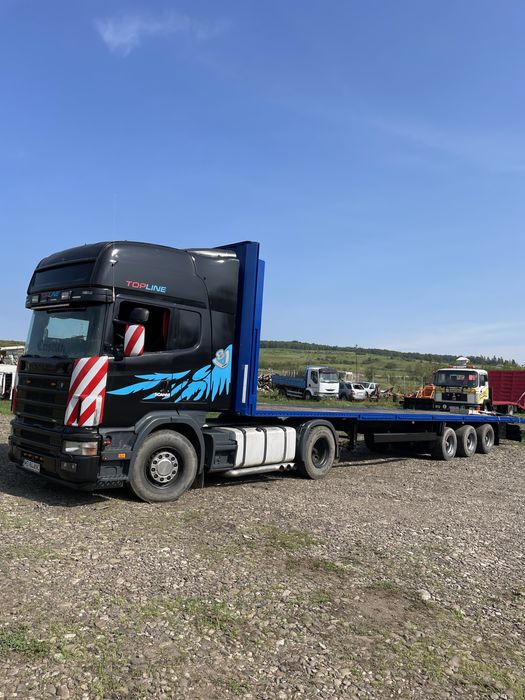 Vand Ansamblu Scania V8 + platforma mega Falticeni • OLX.ro
