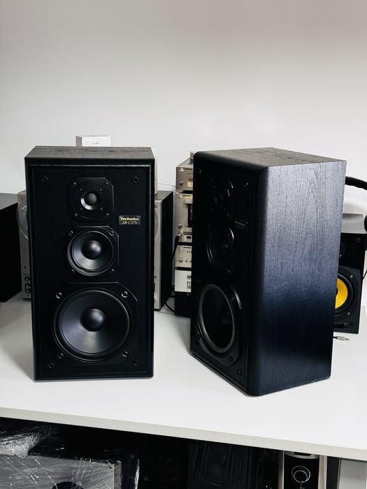 Boxe pe 3 căi TECHNICS SB-CS75,120W,bass reflex,sunet foarte bun ...