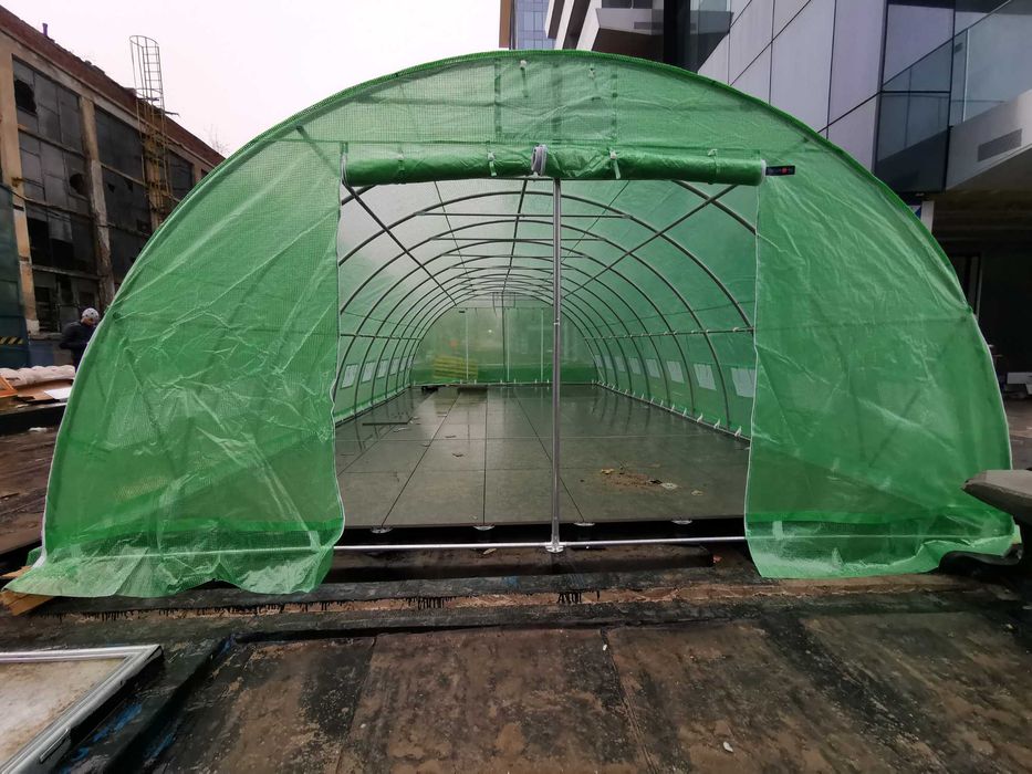 Sere gradina-solar cu folie armata si teava galvanizata iv Sebes • OLX.ro