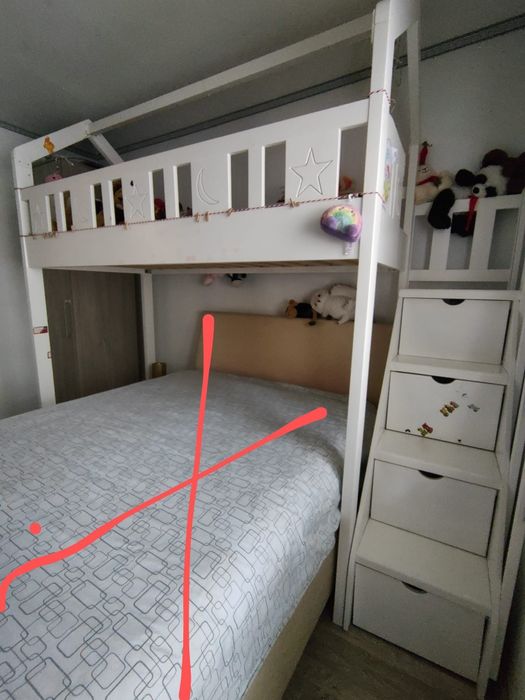 Pat supraetaja pentru camera copiilor (saltea inclusa) Constanta • OLX.ro