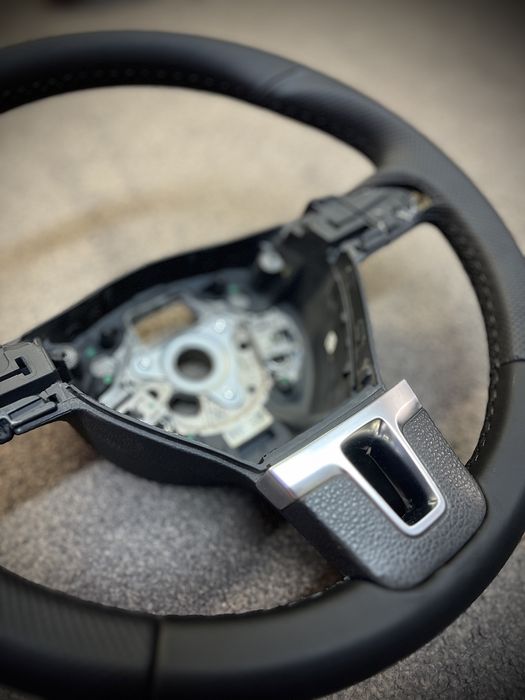 Volan piele Nappa VW Passat B7 Golf 6 Touran Jetta Tiguan 2010-2016 ...