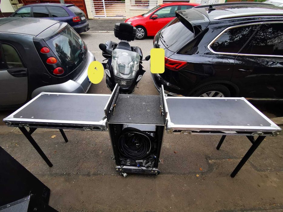 Vand Pupitru Dj, Cutie Case - contine Dbx Rack si T.amp Proline 3000 ...