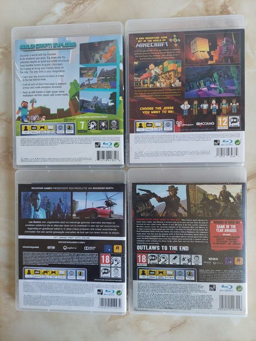 [PS3] Vând 4 jocuri de top, Minecraft, Gta 5 și Red Dead Redemption 1! Bucuresti Sectorul 4 • OLX.ro