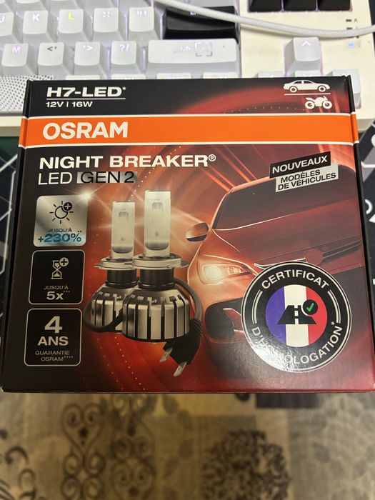 Becuri Auto Led Osram H7 Targoviste • OLX.ro