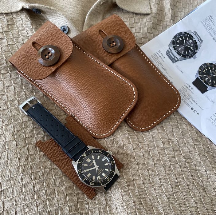 Husa ceas handmade din piele italiana Saffiano Focsani • OLX.ro